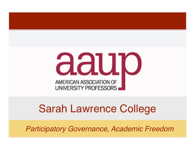 slc aaup – Participatory Governance, Academic Freedom
